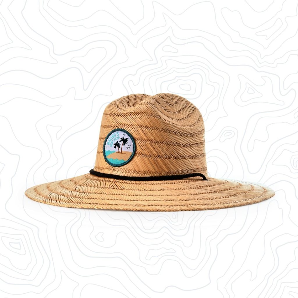Custom Straw Hats - Lifeguard Hat With Patches - Consolidated Ink